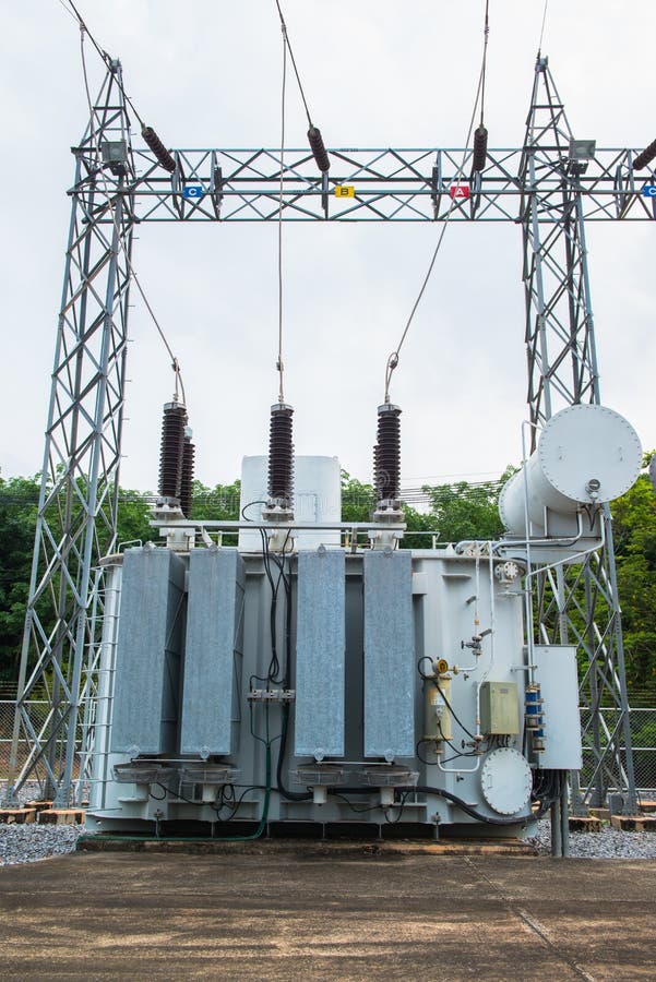 Transformer station stock photo. Image of component, engineering - 51374154