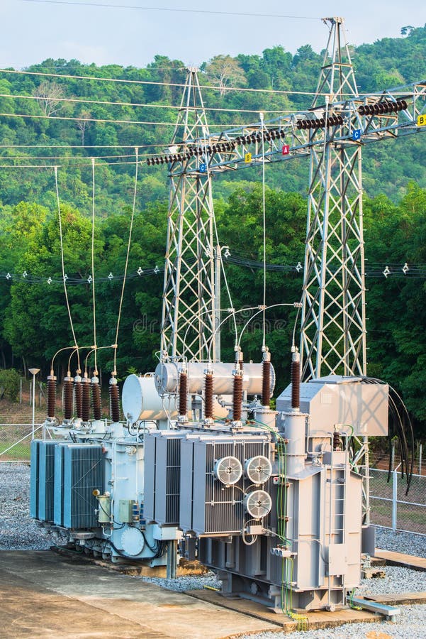 Transformer station stock image. Image of insulators - 51374729