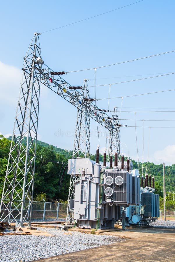 Transformer station stock photo. Image of connection - 51375252