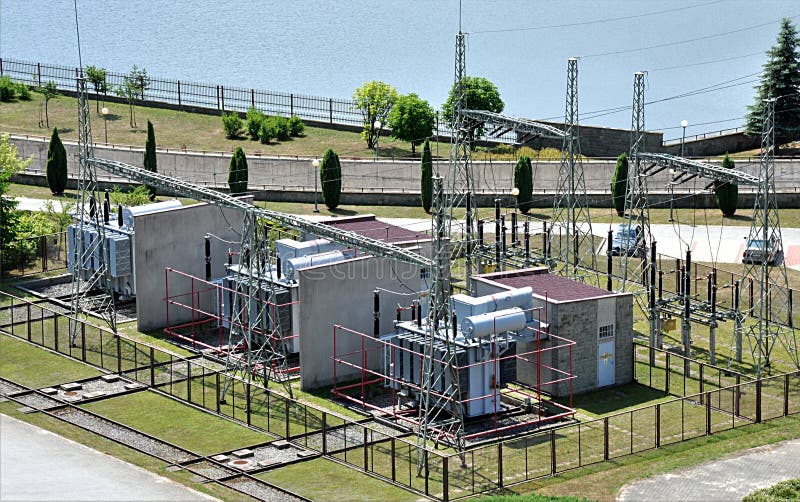 Transformer Substation and Electric Power Stock Photo - Image of ...