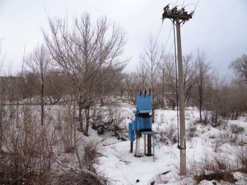 Transformer Vault Building of Electrical Current Stock Photo - Image of ...