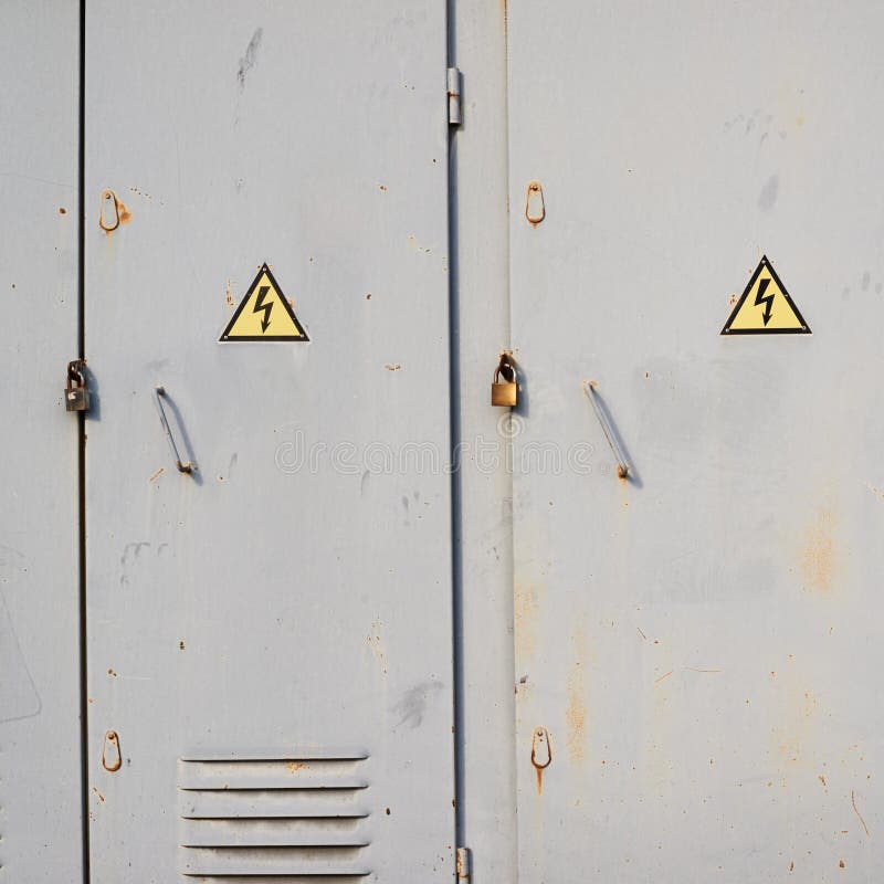 Transformer Vault Building of Electrical Current Stock Photo - Image of ...