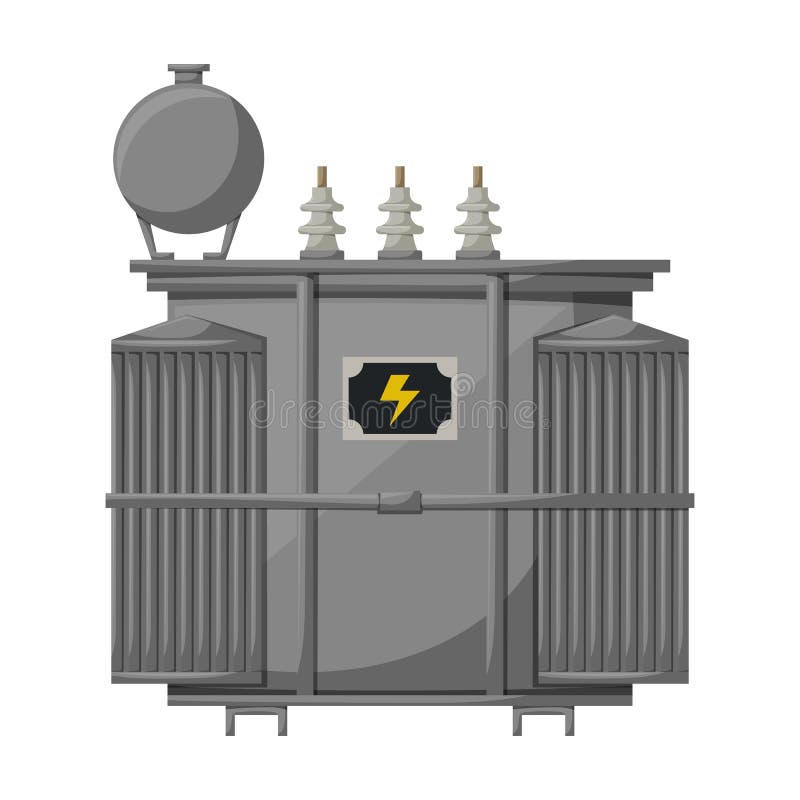 Transformer Vector Installation on White Background . Isolated Cartoon ...