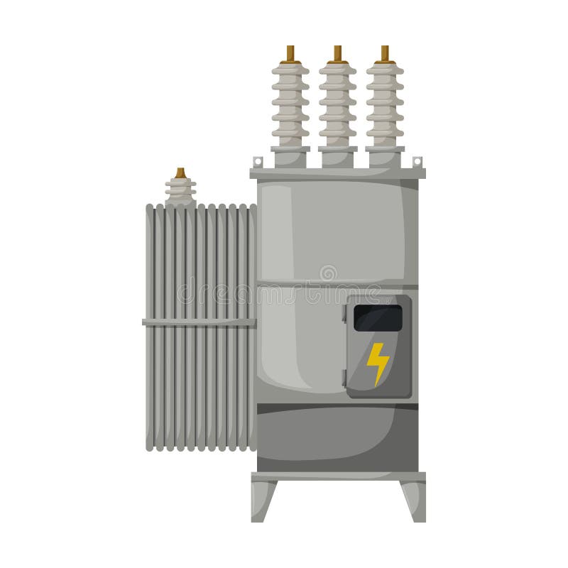 Transformer Vector Icon.Cartoon Vector Icon Isolated on White ...