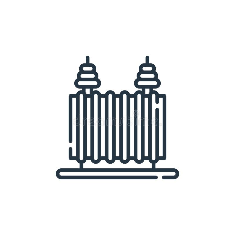 Transformer Vector Icon Isolated on White Background. Outline, Thin ...