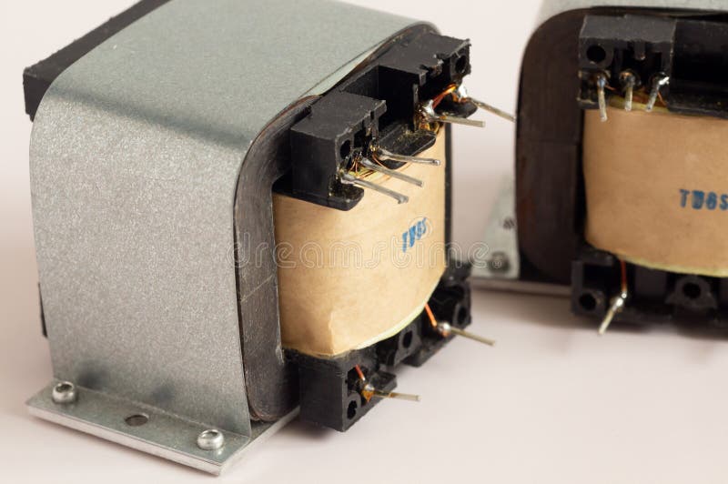 Transformers for HI-FI Tube Amplifier Stock Photo - Image of electrical ...