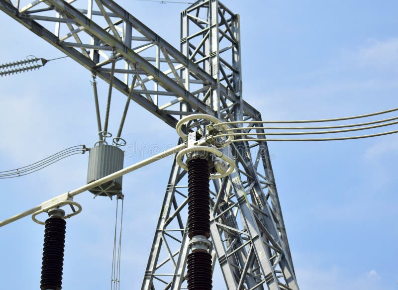 Transformers Inside High Voltage Substations.2021 Stock Photo - Image ...