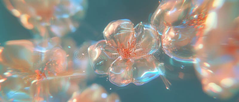 Transforming Abstract Flowers in Dynamic Fluid Movement with Vibrant ...