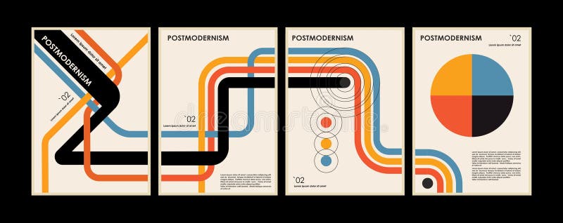 Dynamic Artworks, Posters Inspired Postmodern of Vector Abstract ...