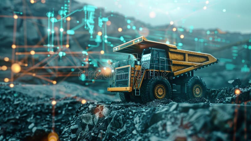 Transforming the Digital Process of Mining into a Tangible Form Stock ...