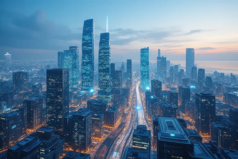 Transforming Industries Using AI-Boosted AI Tech Stock Illustration ...