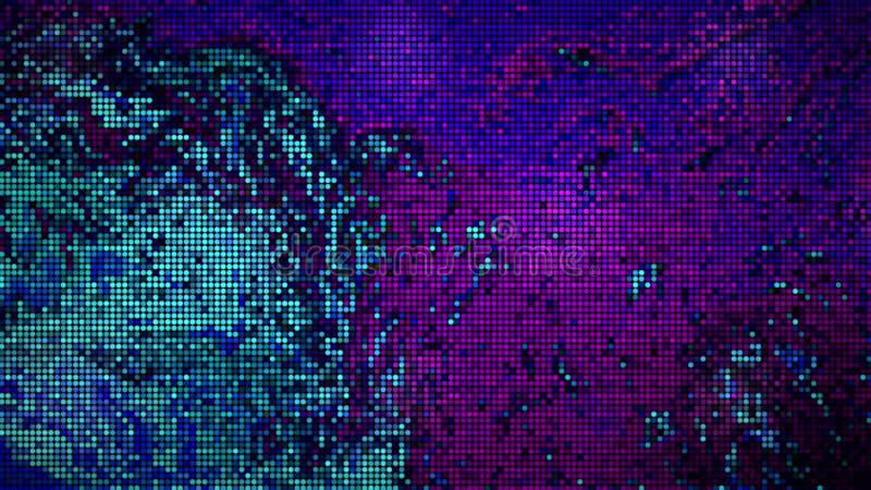 Transforming Screen Noise Vhs Computer Error Imitation, Neon Sci-fi ...