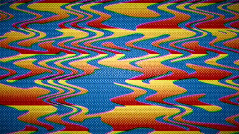 Transforming Screen Noise Vhs Computer Error Imitation, Neon Sci-fi ...