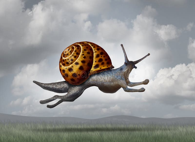 Fast Snail stock illustration. Illustration of evolution - 38441372