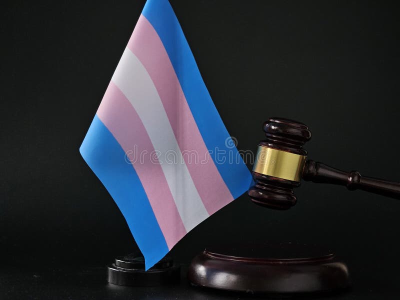 Transgender Pride Flag Displayed Against a Black Background Stock Photo ...