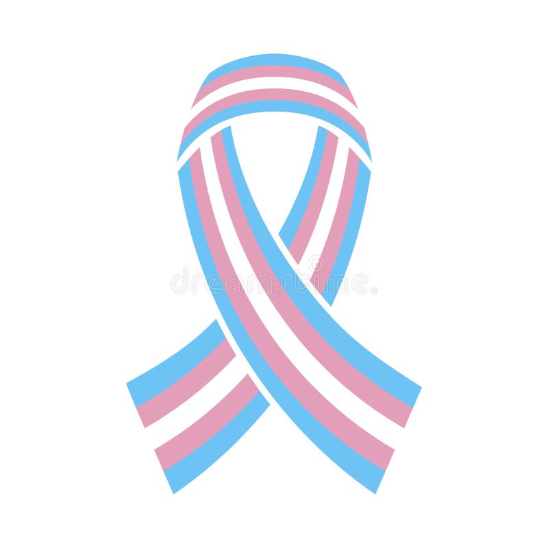 Transgender Pride Ribbon Flag Icon Vector Stock Vector - Illustration ...