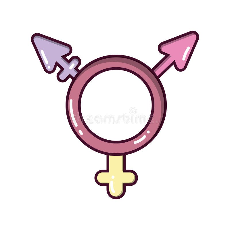 Transgender Pride Symbol. Vector Stock Vector - Illustration of gender ...