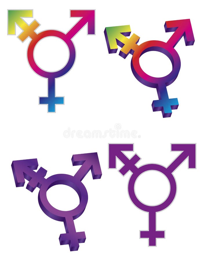 Transgender Symbols Illustration Stock Vector - Illustration of male ...