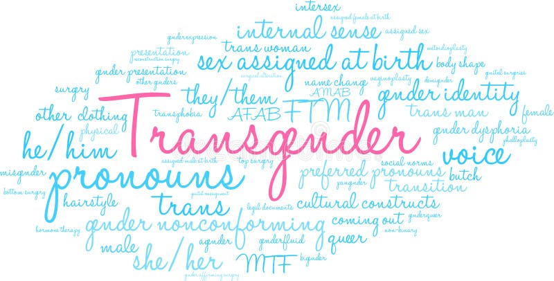 Transgender Word Cloud stock vector. Illustration of constructs - 136504407