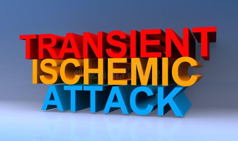 Transient Ischemic Attack on Blue Stock Illustration - Illustration of ...