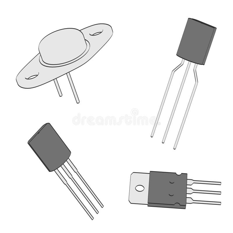Transistor stock abbildung. Illustration von teil, elektronisch - 70492712