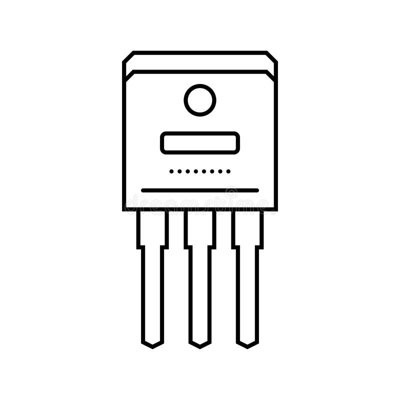 Transistor Electrical Engineer Icon Doodle Illustration Stock Vector ...