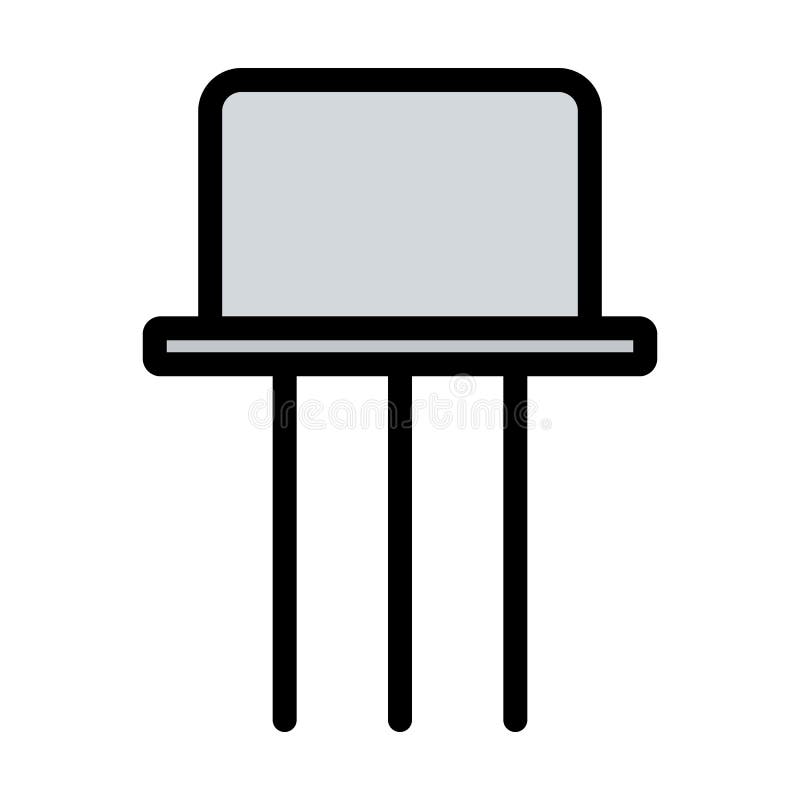 Smd Transistor Icon stock vector. Illustration of isolated - 247812559
