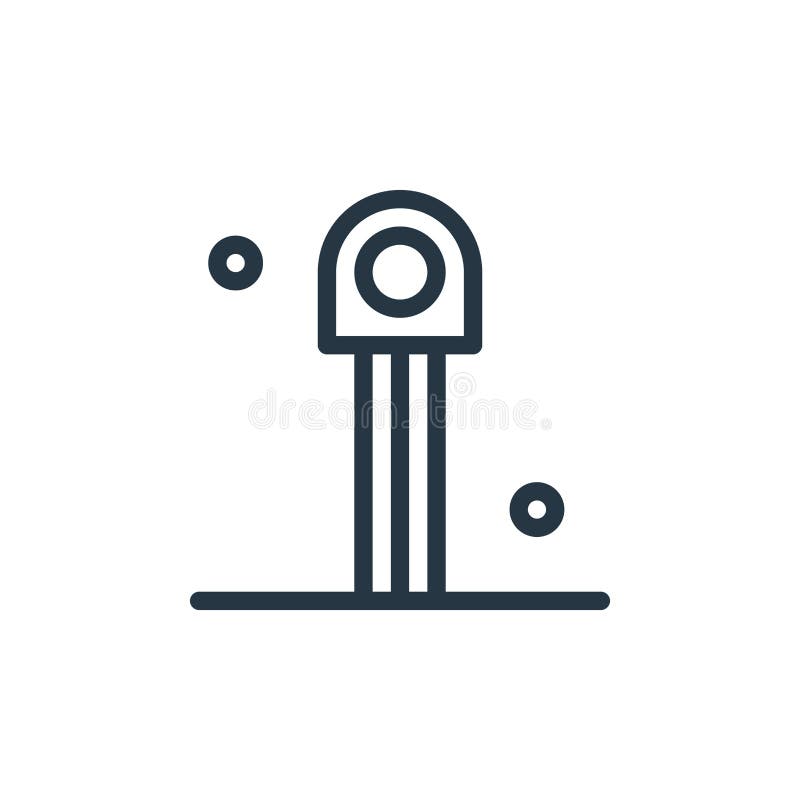 Transistor Icon Vector from Engineering Concept. Thin Line Illustration ...