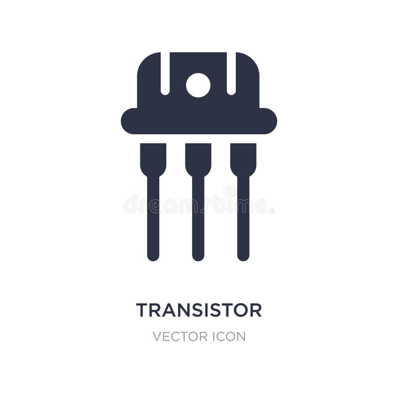 Transistor Icon on White Background. Simple Element Illustration from ...