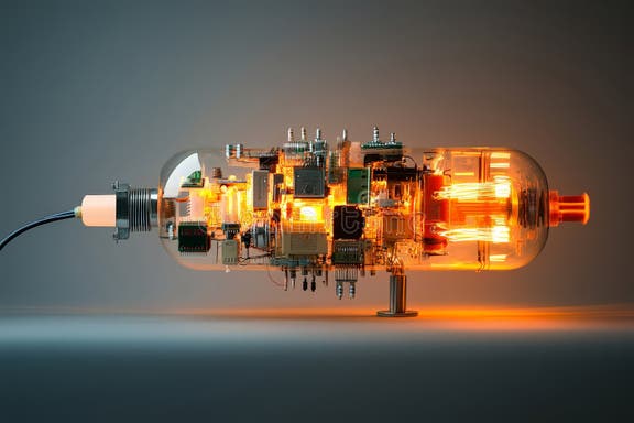 Transistor Lamp in Modern Studio Stock Illustration - Illustration of ...