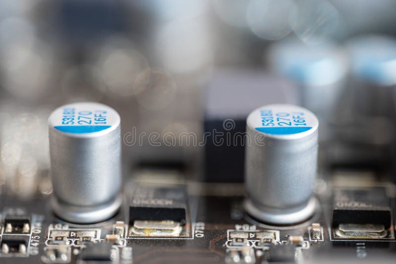 Transistors are on a Micro Circuit Stock Photo - Image of chip ...