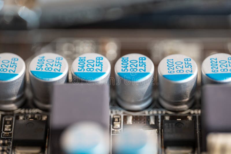 Transistors are on a Micro Circuit Stock Photo - Image of chip ...