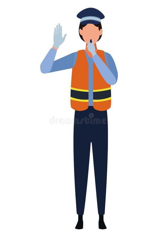 Transit Agent Profession Avatar in Black and White Stock Vector ...