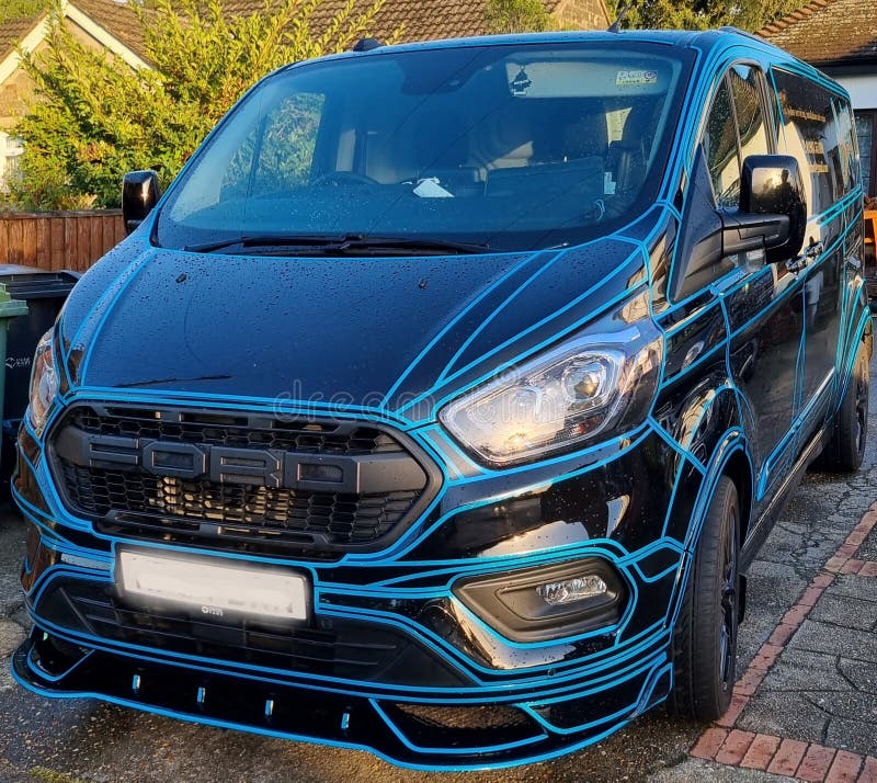 Transit Custom. Modified Tronlines Editorial Photo - Image of tronlines ...