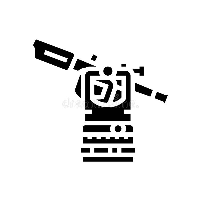 Transit Level Tool Civil Engineer Glyph Icon Vector Illustration Stock ...