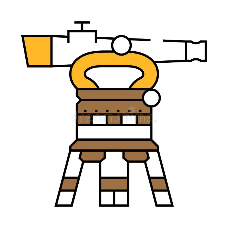 Transit Level Tool Civil Engineer Icon Color Illustration Stock Vector ...