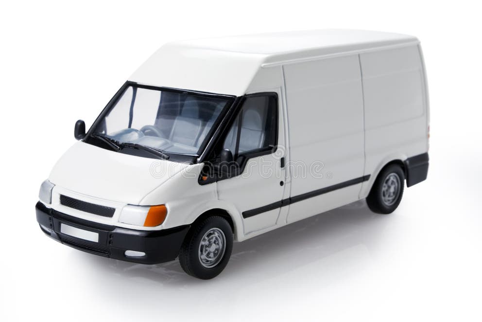 Transit Van Three-quarter View Stock Image - Image of transit, picking ...