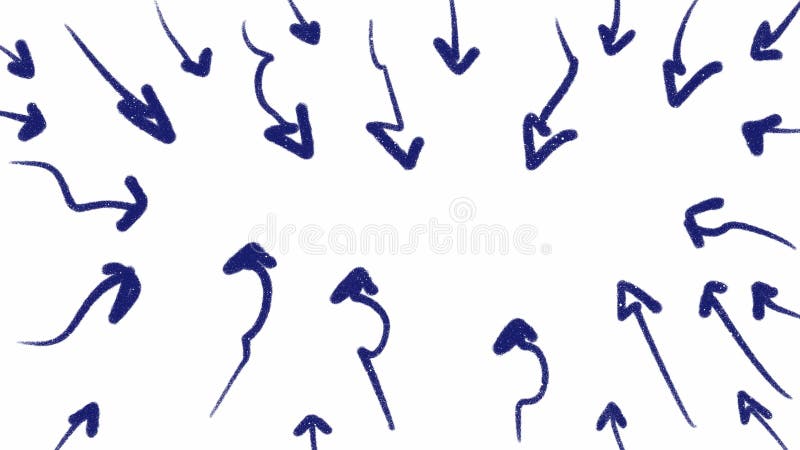 A Transition Animation of a Bunch of Arrows Intertwined in a Chaotic ...