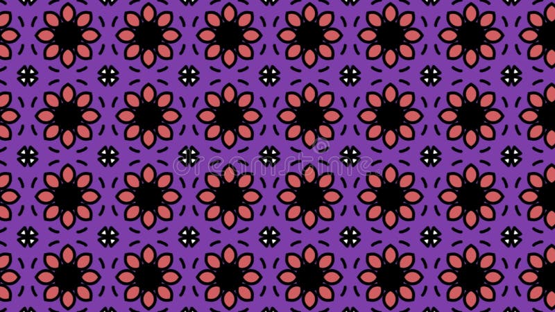 Transition Animation of a Purple and Brown Wall Pattern Sliding on from ...