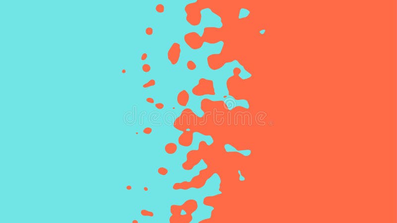 The Transition from Azure To Orange with Uneven Border Line ...