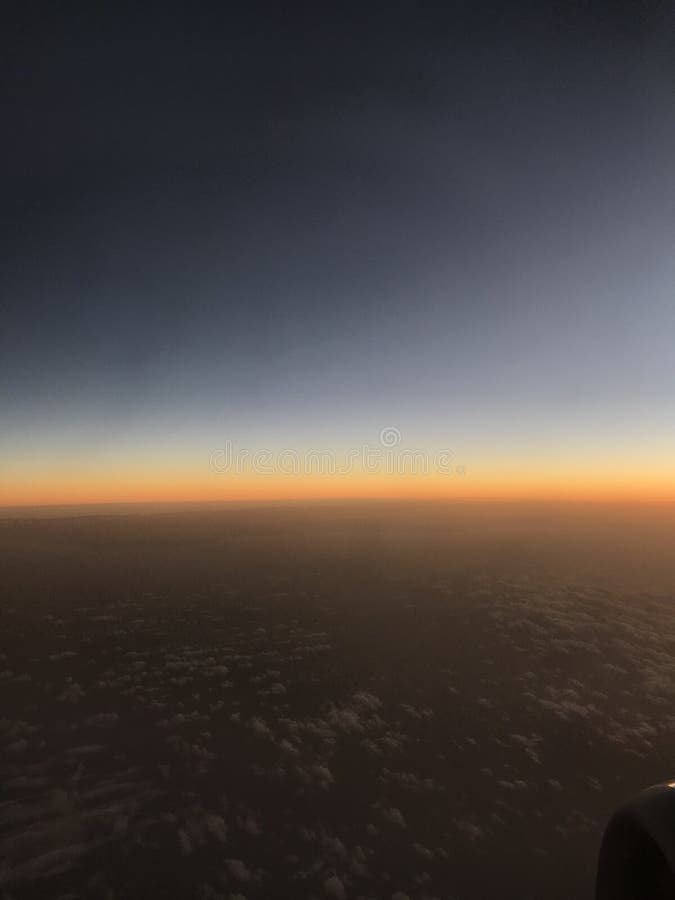 Transition from Day To Night Stock Image - Image of airplane, night ...