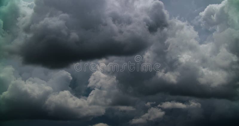 Transition from Gently Clouds To Storm Thunder Sky, Amazing Storm White ...