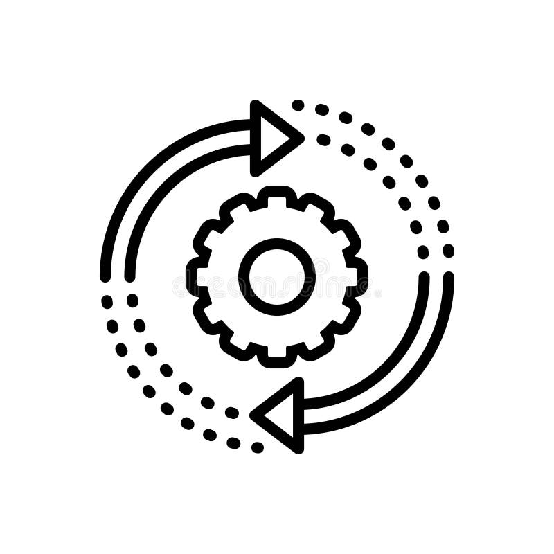 Black Line Icon for Transition, Epidemic and Transit Stock Vector ...