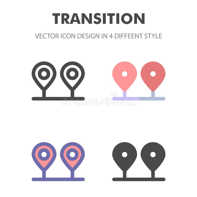Transition Icon, Vector Illustration Stock Vector - Illustration of ...