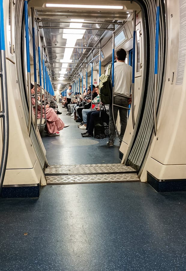 Transition in a Moscow Metro Car Editorial Stock Image - Image of ...