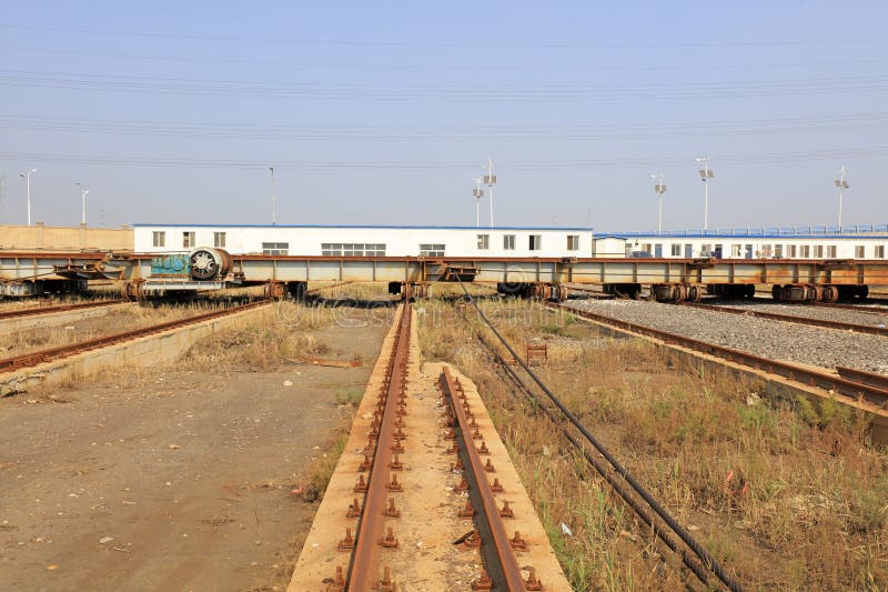 Transition Pit in a Shipyard Stock Photo - Image of carriage ...