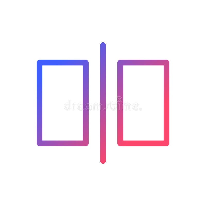 Transition Pixel Perfect Gradient Linear Ui Icon Stock Vector - Illustration of linear, connect ...