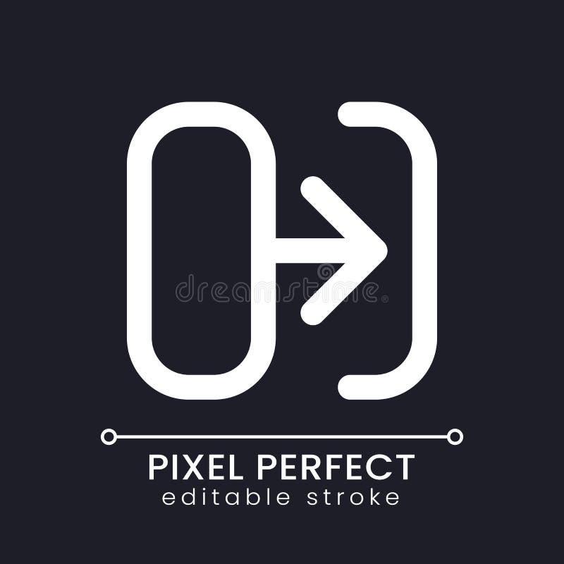 Transition Pixel Perfect White Linear Ui Icon for Dark Theme Stock ... Transition Pixel Perfect White Linear Ui Icon for Dark Theme Stock ...