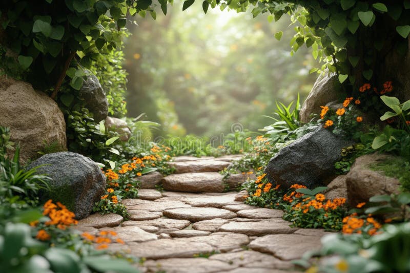 A Transition Scene Depicting the Blend of Spring and Summer Elements in ...