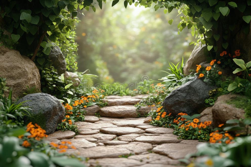 A Transition Scene Depicting the Blend of Spring and Summer Elements in ...